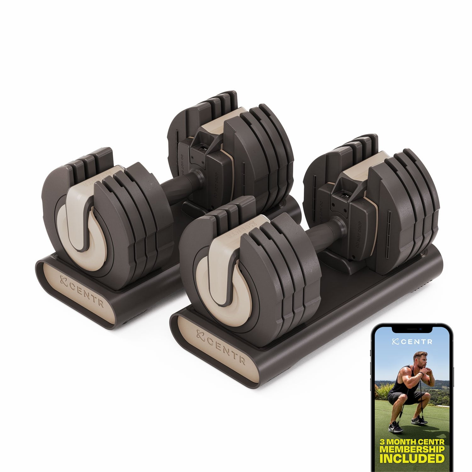 Centr Smart Stack Adjustable Dumbbells with Centr Membership - Samsclub.com