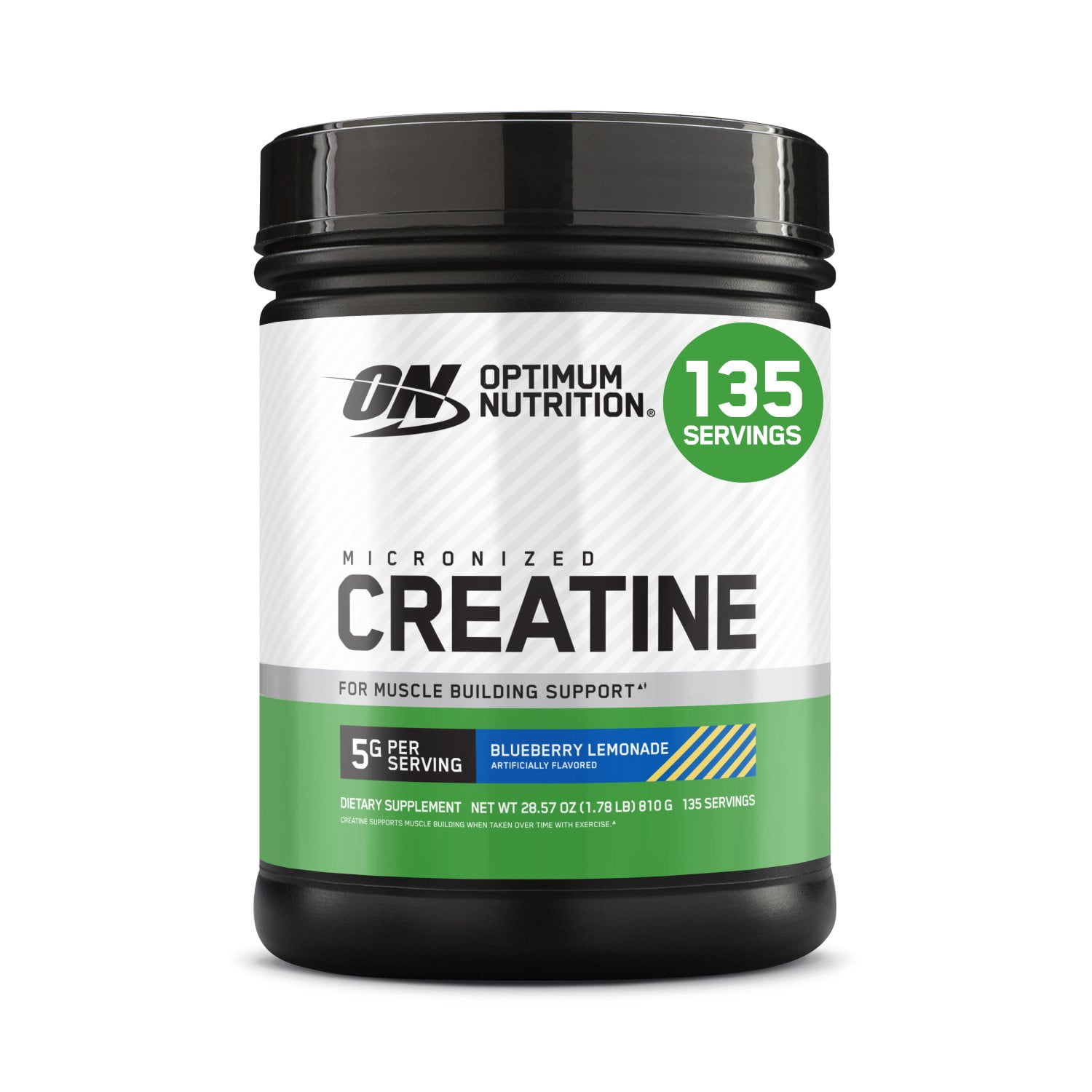 Optimum Nutrition, Micronized Creatine, Blueberry Lemonade, 1.78 lbs ...