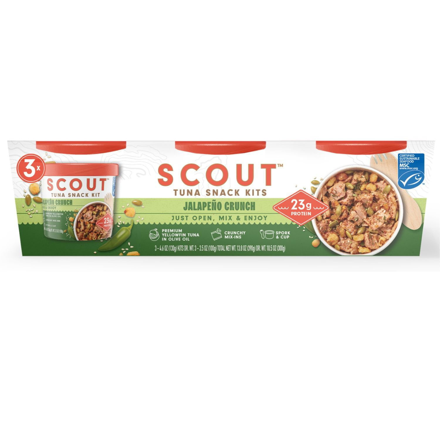 Scout Tuna Snack Kit 5.1oz., 3ct, - Samsclub.com