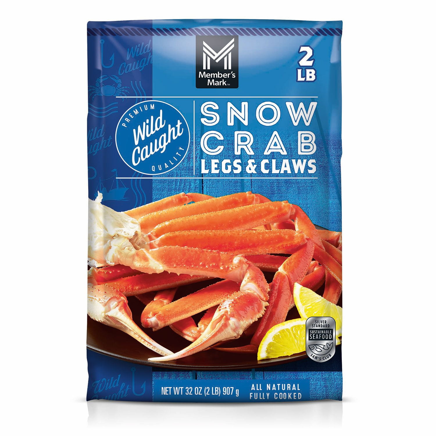 Member's Mark Wild Caught Snow Crab Legs and Claws, Frozen, 2 lbs ...