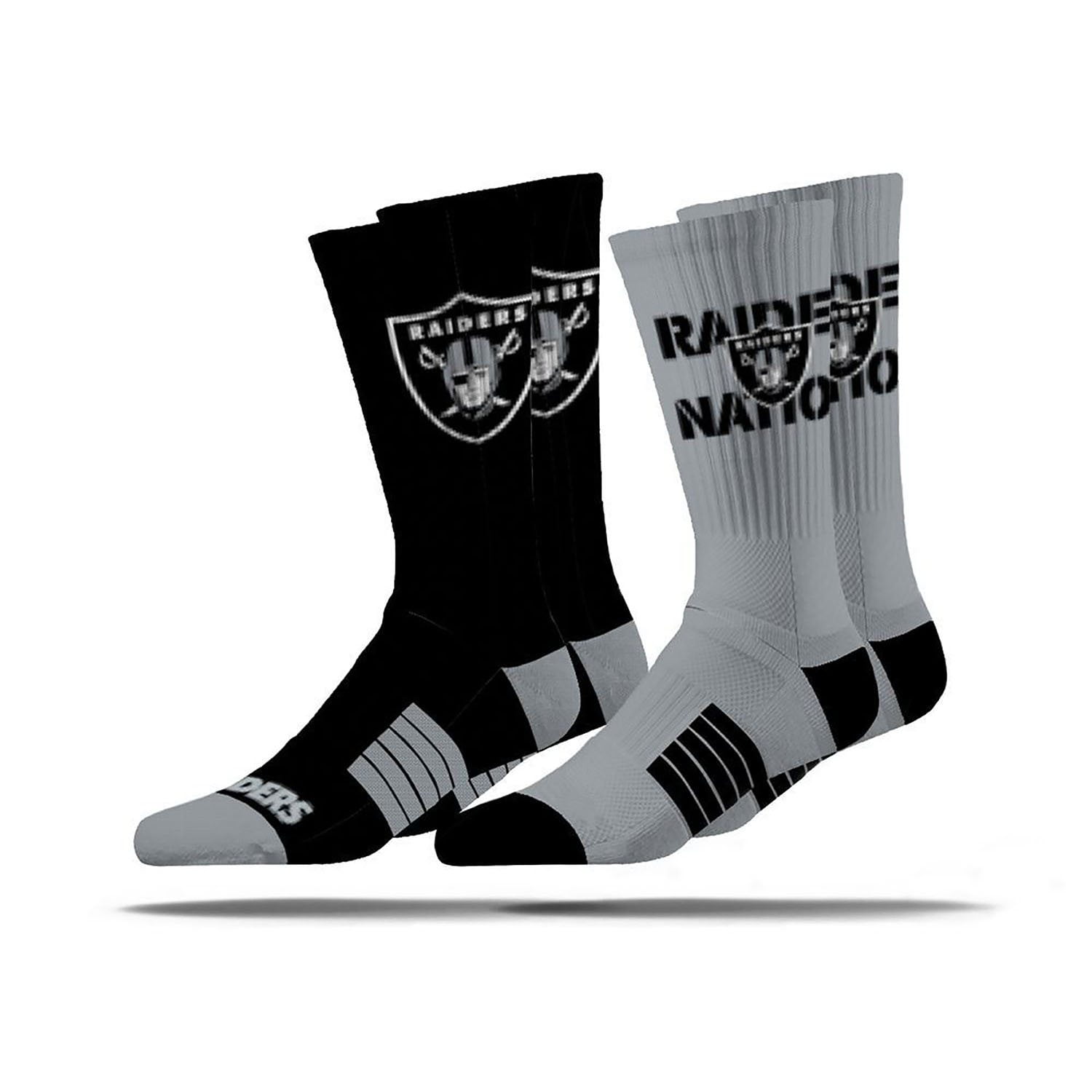 Las Vegas Raiders Adult 2-Pack Crew Socks - Samsclub.com