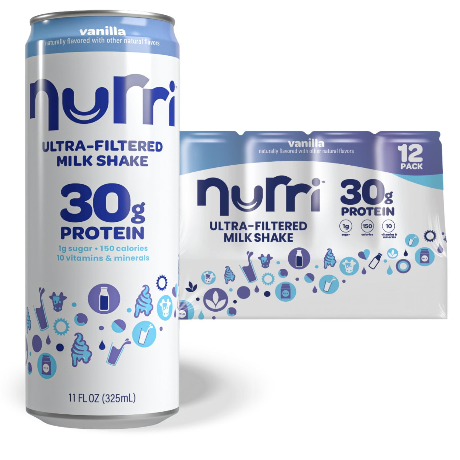 Nurri 30g Protein Vanilla Milk Shake 11 fl. oz., 12 pk. - Samsclub.com
