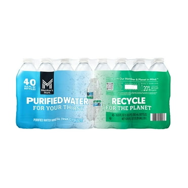 Member's Mark Plus+ Alkaline Bottled Water 1L., 18 pk. - Samsclub.com