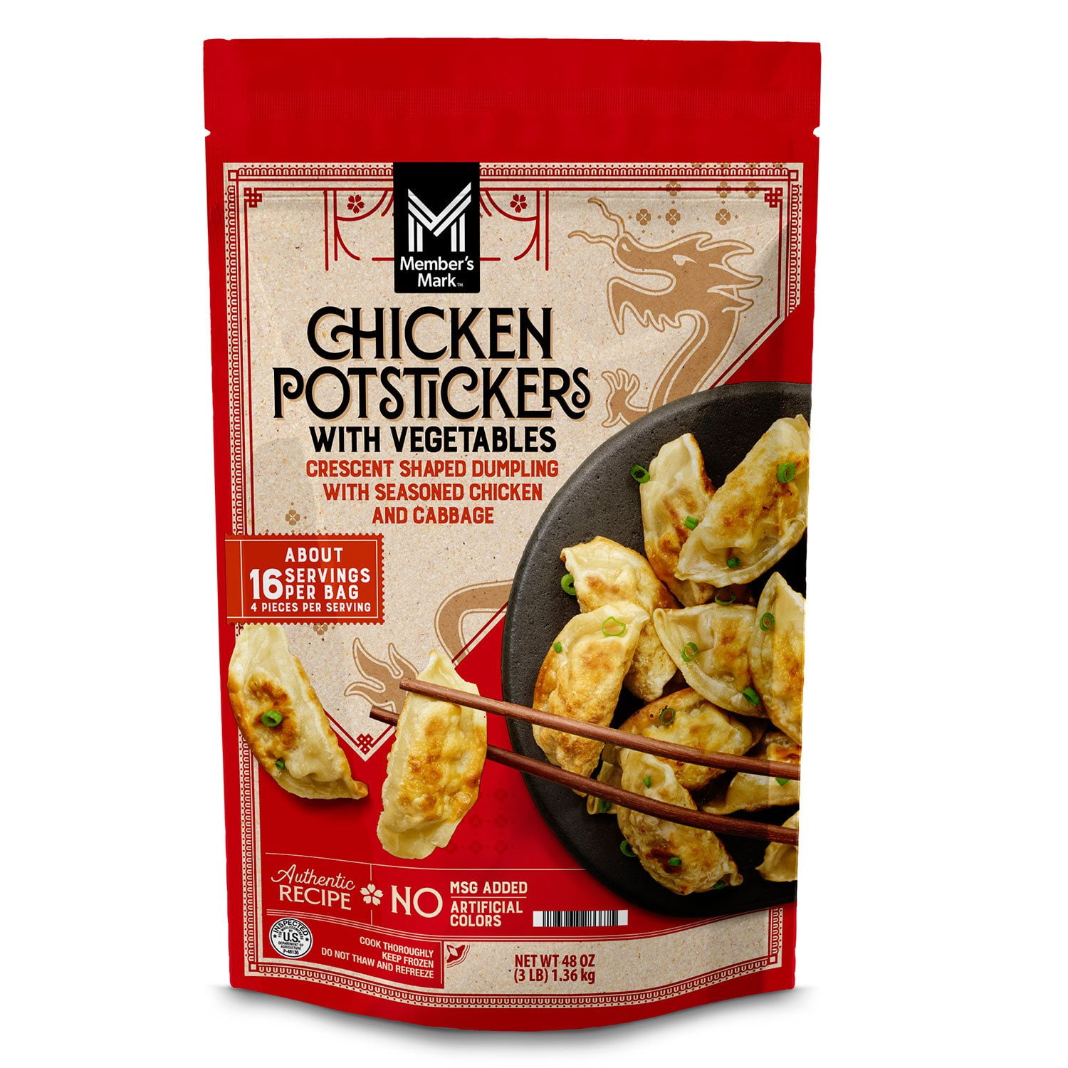 Member's Mark Chicken Potstickers with Vegetables, 48 oz. - Samsclub.com