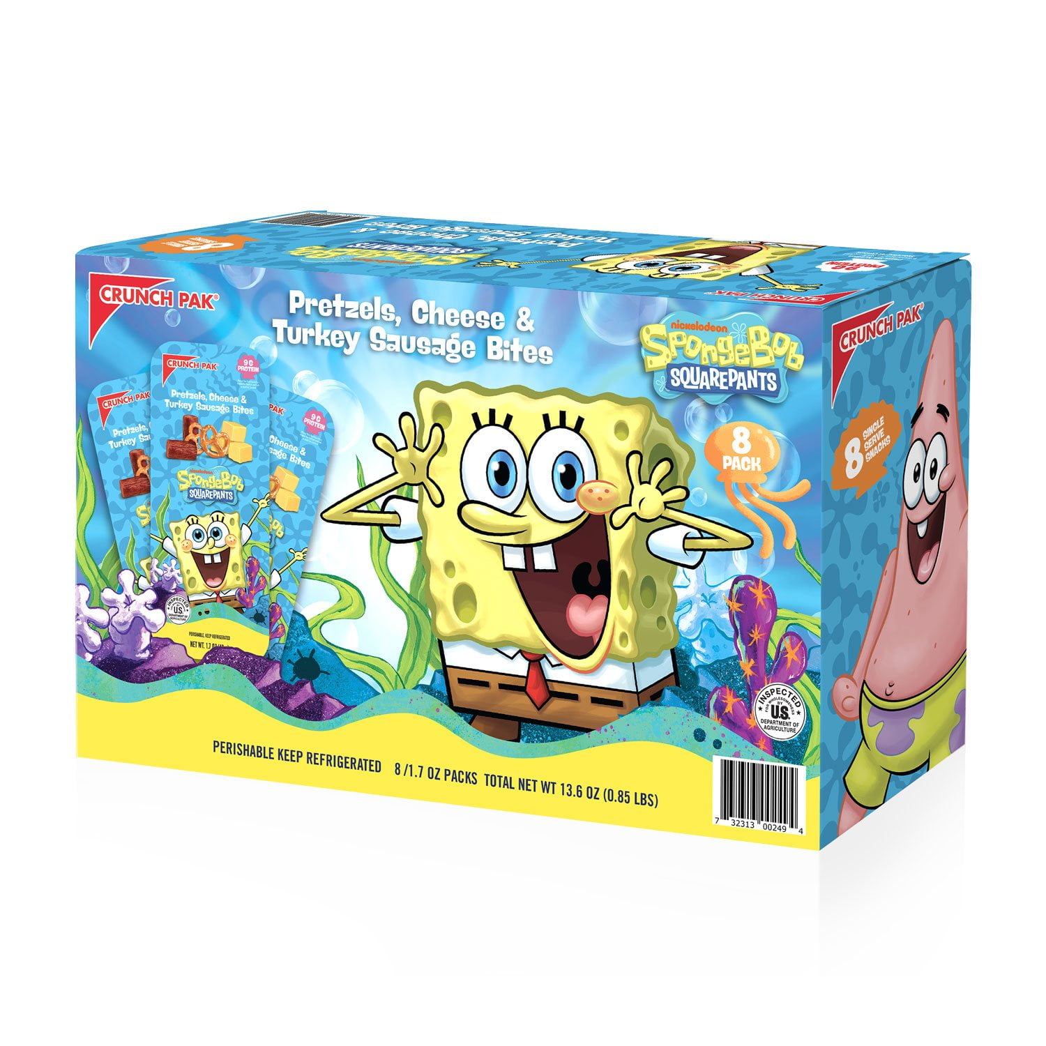 Crunch Pak SpongeBob Deli Snack Tray, 1.7 oz., 8 pk. - Samsclub.com